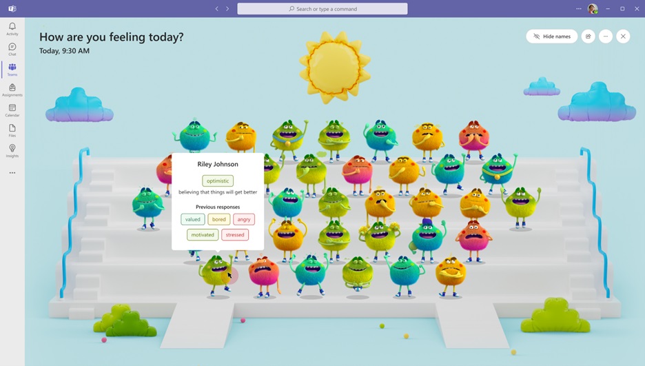 Reflect-monstertjes in Teams krijgen meer mogelijkheden - Schoolit